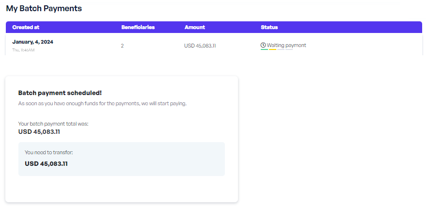 Making a batch payment through Husky’s app – Husky (EN)